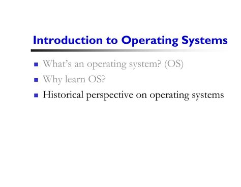 Ppt Operating Systems Cse 4300 Lecture 1 Powerpoint Presentation Free Download Id1835708