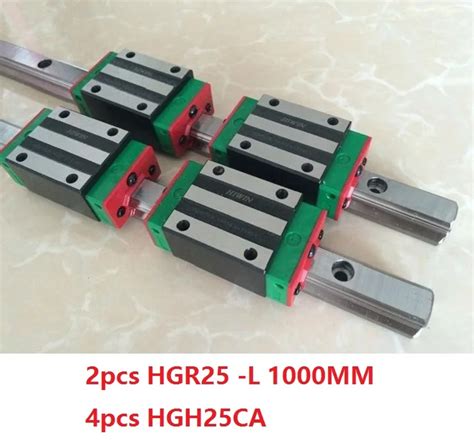 Pcs Hiwin Linear Guide HGR MM Pcs HGH CA Linear Narrow Blocks For Cnc Router In