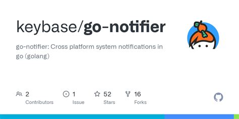 GitHub Keybase Go Notifier Go Notifier Cross Platform System Notifications In Go Golang