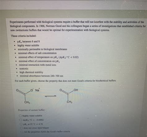 Solved Experiments Performed With Biological Systems