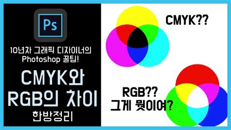 포토샵 기초 배워보기 그래픽 디자인 이론 3요소 Rgb와cmyk 차이 A12