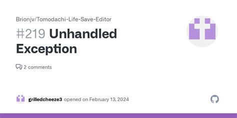 Unhandled Exception · Issue 219 · Brionjvtomodachi Life Save Editor · Github