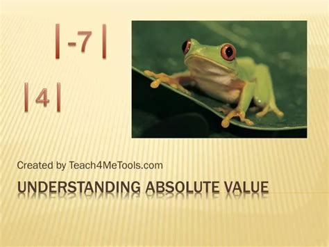 PPT Understanding Absolute Value PowerPoint Presentation Free Download ID 2764514