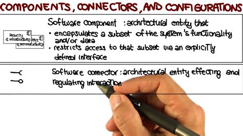 Components Connectors And Configurations Georgia Tech Software Development Process YouTube