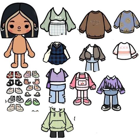 Toca Boca Printable Paper Doll Printable Free Templates