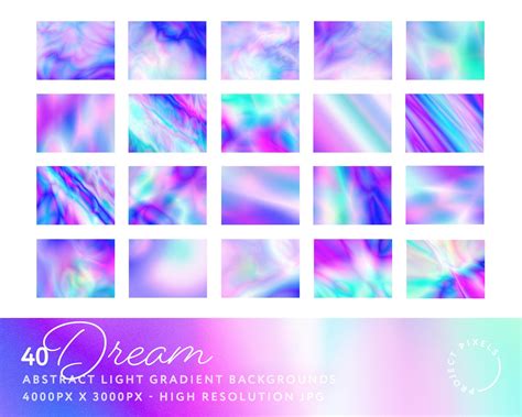 Dream Gradients Abstract Light Gradient Backgrounds Dreamy Neon