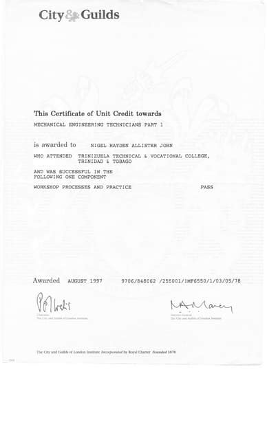 Cxc Certificate 2001 Pdf