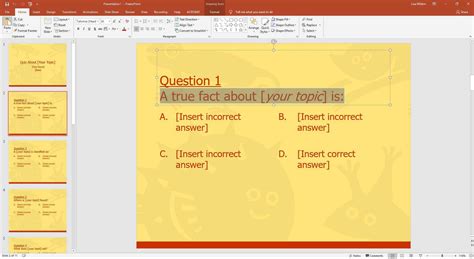 Powerpoint Quiz Template Free Download Shoptangerineboutique Com