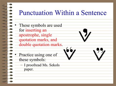 Proofreading And Editing Symbols PPT