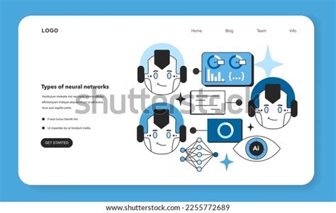Artificial Neural Network Types Web Banner Stock Vector Royalty Free Shutterstock