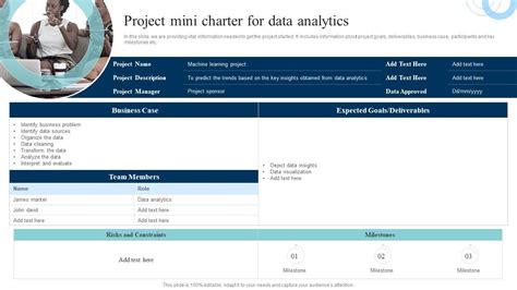 Data Evaluation And Processing Toolkit Project Mini Charter For Data Analytics Structure Pdf