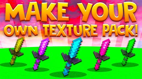 How To Make Your Own Minecraft Texture Pack Minecraft Bedrock Youtube