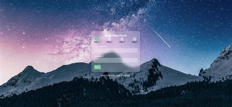 Build A Multi Step Form With Glassmorphism Medium