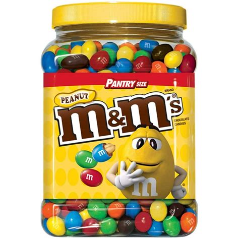 Mandms Candies Peanut Chocolate 62 Ounce Jar Pack Of 1