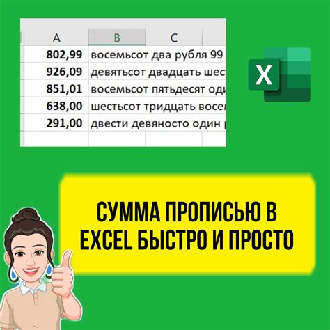 Как в Excel сделать сумму прописью Быстро и просто Biba Pro Аналитика для бизнеса