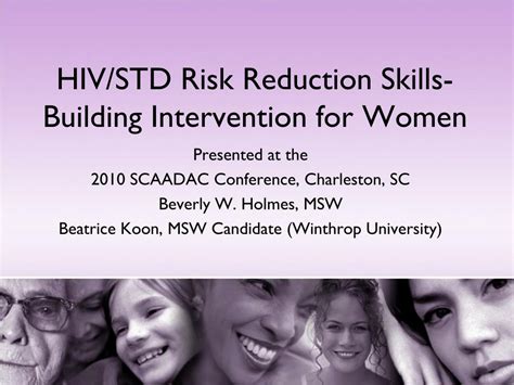 Ppt Hiv Std Risk Reduction Skills Building Intervention For Women Powerpoint Presentation Id
