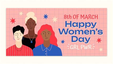 국제 여성의 날을 위한 플랫 인스타그램 게시물 모음 무료 벡터
