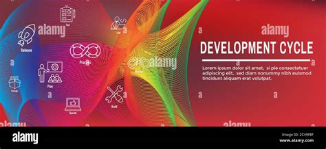 Development Operations And Life Cycle DevOps Icon Set Stock Vector Image Art Alamy