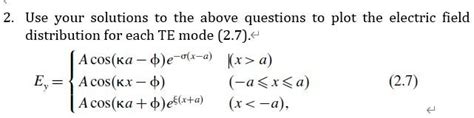 1 consider a symmetric slab waveguide with