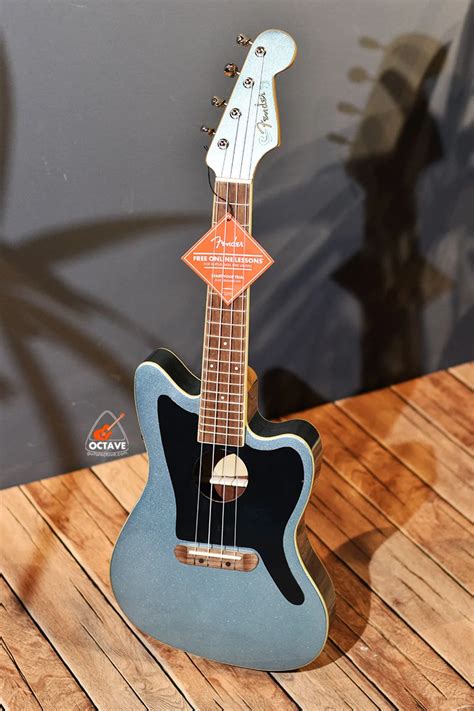 Fender Fullerton Jazz Master Ukulele W Built In Preamp Eq Tuner 100