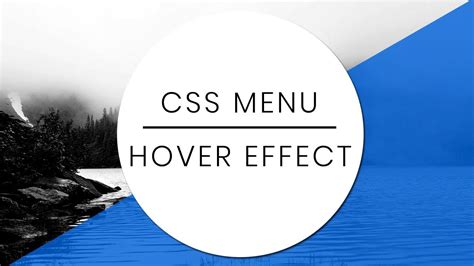 Pure Css Creative Menu Hover Effect Css Hover Effects Youtube