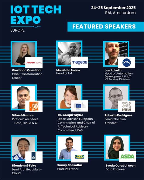 🎤 First Speakers Announced For Iot Tech Expo Europe 2025 Iot Tech Expo World Series
