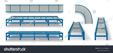 Conveyor Belt Realistic Set Isolated Icons Stock Vector Royalty Free 2277966057 Shutterstock