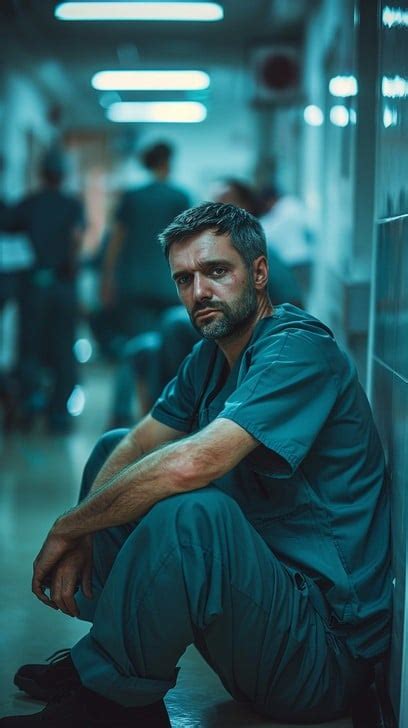 free tired healthcare worker image download at stockcake