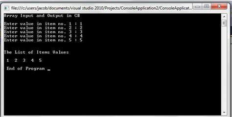 Free Programming Source Codes And Computer Programming Tutorials Array Input And Output In C