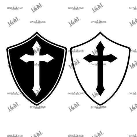 Crusader Shield Knight Armor Gun Stencil Firearm Decal Cutting Etsy