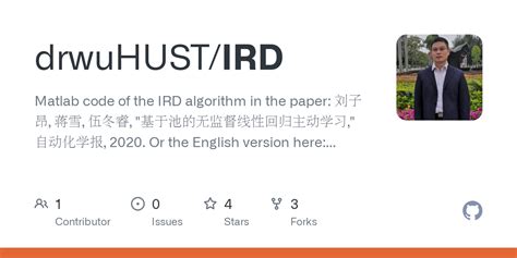 github drwuhust ird matlab code of the ird algorithm in the paper