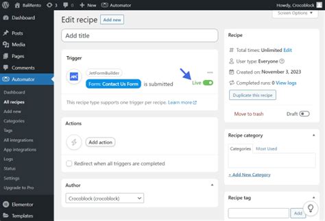 how to connect form to any app with uncanny automator — jetformbuilder crocoblock