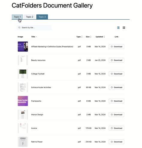 Document Gallery Display Pdf Gallery From Many Folders Wordpress Plugin