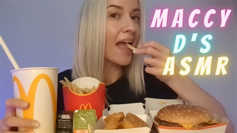 Mukbang Asmr Mcdonalds Compilation Eating Sounds Rambles Youtube
