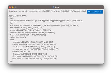 unclear error message for edit fields · issue 8 · emilyong pe · github