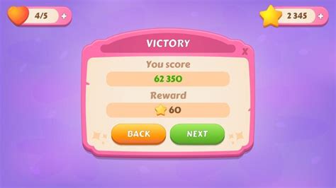 Premium Vector Victory Gui Kit Casual Assets For A Game Mobile A Set Of User Interface