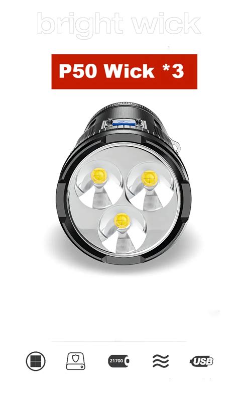 Most Powerful Led Diving Flashlight 2000 Lumens 3 X T6 Diving Led Flashlight Waterproof Torch