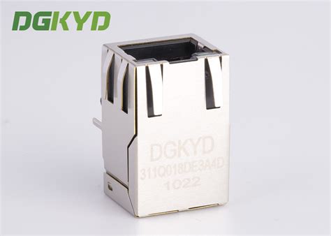 Shielded Gigabit Ehternet Rj45 Pcb Connector With Transformer Rj45 Network Socket