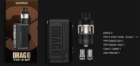 Voopoo Drag 3 Tpp X Kit Si Omar Vape Store