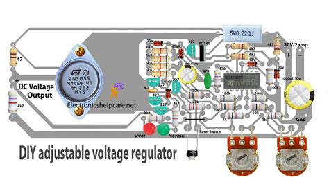 Diy Adjustable Voltage Regulator Electronics Help Care