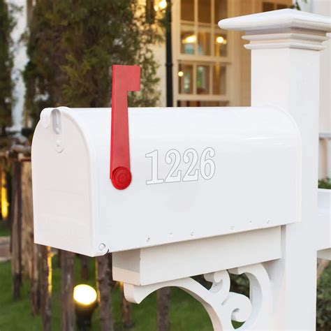 Buy Mailbox Replacement Flag Kit Mailbox Flag Stainless Steel Red Flag With Self Stick White