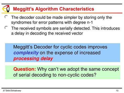 Ppt Cyclic Codes Theorem And Decoding Simplification Powerpoint