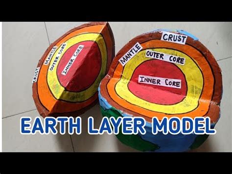 How To Make Earth Layer Model With Cardboard Easy Earth Layer Model