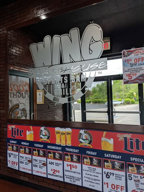 Menu At Wing Warehouse Pub And Bar Cuyahoga Falls Wyoga Lake Rd