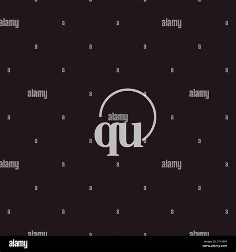 Qu Initials Logo Monogram Design Ideas Stock Vector Image And Art Alamy