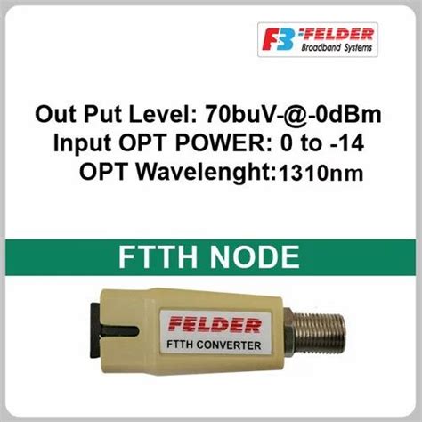 65 To 70 Dbm 1310 Ftth Node 10 To 10 At 100 Piece In New Delhi