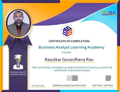 Govardhana Rao On Linkedin Finally I Completed The B A Thank You To The Vfi Slk Training Team