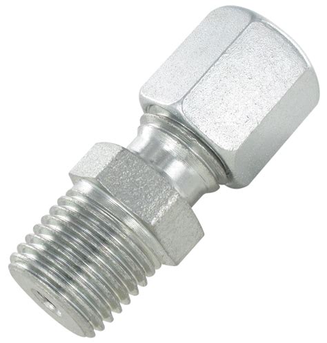 Straight Male Tapered Lubrication Cutting Ring Fitting In Galvanised