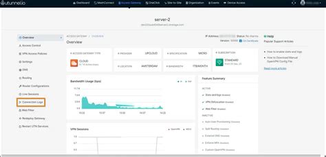 how to view vpn connection logs