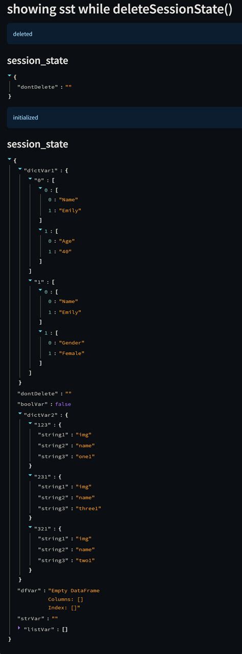 Streamlit Session State Reinitializes With Old Values After Deleting Community Cloud Streamlit